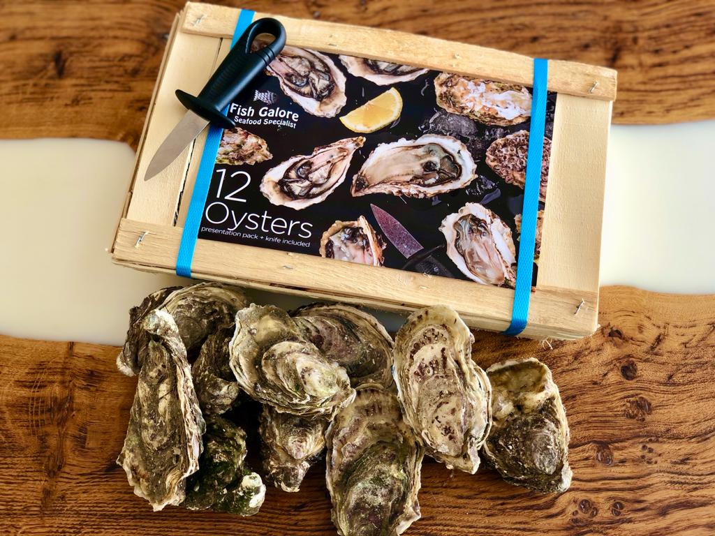 Dozen Oysters Gift Box With Knife – Fish Galore